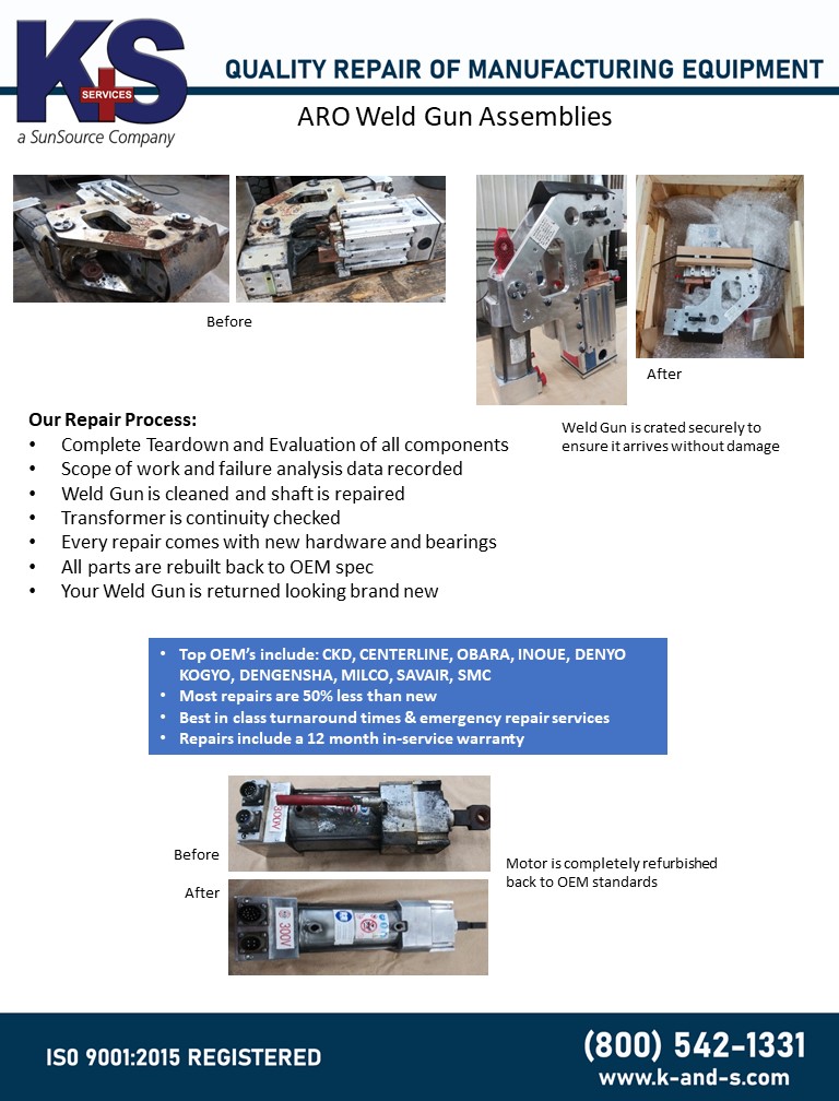 ARO Weld Gun Assemblies - K+S Services