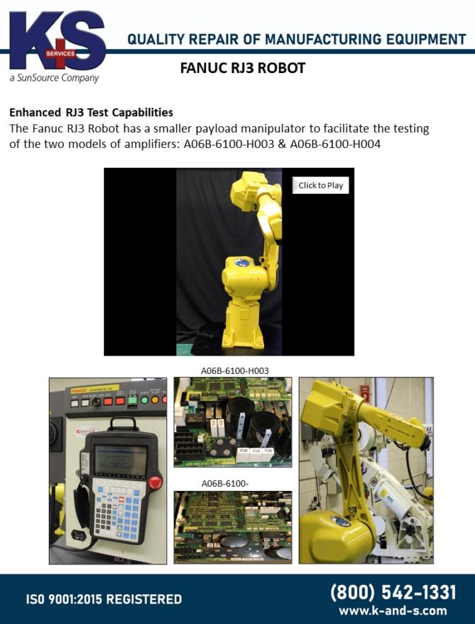Fanuc RJ3 Robot - K+S Services